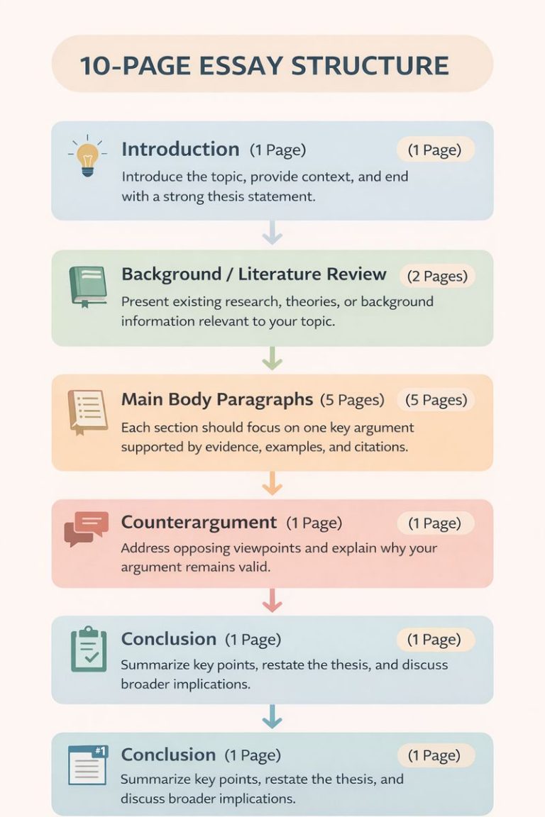 Know How to Write a 10 Page Essay with Format, Outline & Examples