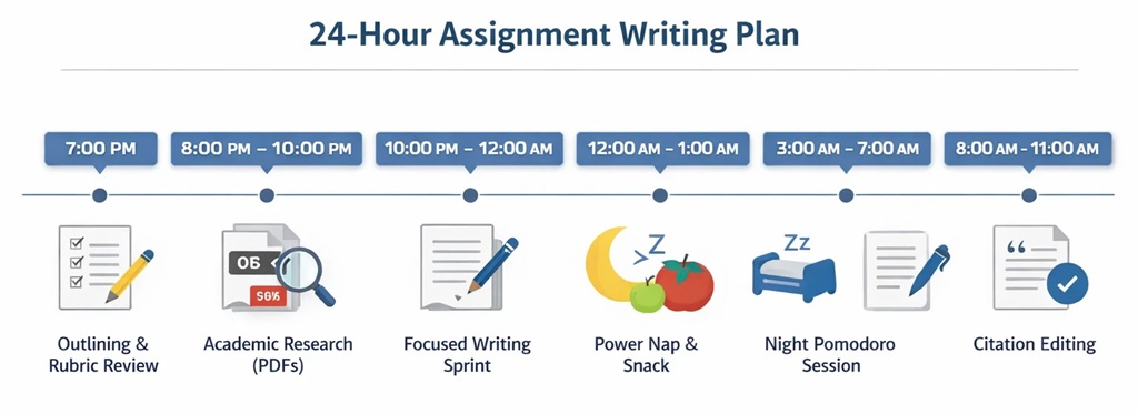 How to Write a 2000-Word Assignment Fast: 24-Hour Plan